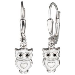 Jobo Damen Paar Ohrh&auml;nger "Eule", Silber 925 (Sterlingsilber), silber, Silber 925 (Sterlingsilber), Ohrringe, 925 Silber