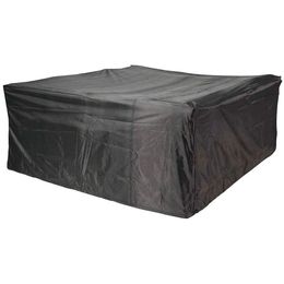 Gartenmöbel-Schutzhülle AEROCOVERS, B:255cm H:70cm L:255cm, grau, Polyester, Planen, "Loungesethülle 255x255x70", Loungesethülle 255x255x70 cm