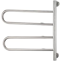 Elektrischer Badheizk&ouml;rper Sanotechnik, B:60cm H:65cm, grau, Stahl, Heizk&ouml;rper, zum Trocknen von Handt&uuml;cher