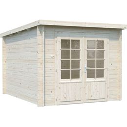 Gartenhaus Palmako, beige, Massivholz, Gartenh&auml;user, "Ella", 6,9 m&sup2;