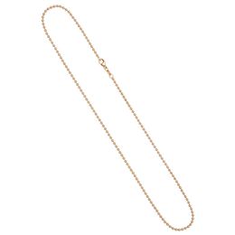 Jobo Damen Kette ohne Anhänger "Kugelkette", Roségold 585, L: 45, rosa, Roségold 585, Halsketten, 585 Roségold 45 cm