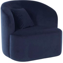 Drehsessel, B:94cm H:89cm T:94cm, blau, LeGer Home by Lena Gercke, Struktur fein 100% Polyester);Samtoptik (100% Polyester);Bouclé (100% Polyester),