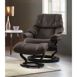 Relaxsessel stressless, B:75cm H:96cm T:75cm, braun, Leder BATICK: BATICK ist ein leicht korrigiertes, durchgefärbtes und genarbtes Möbelleder, bei