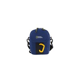 Damen Schultertasche "EXPLORER III", National Geographic, blau, Kunstfaser, unifarben, Taschen, aus recycelten PET-Flaschen