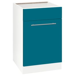 Wiho-K&uuml;chen Sp&uuml;lenschrank WIHO K&Uuml;CHEN, B:50cm H:82cm T:57cm, blau, K&uuml;che, Schr&auml;nke, "Flexi2", Breite 50 cm
