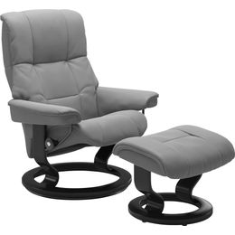 Relaxsessel stressless, B:75cm H:99cm T:73cm, grau, Leder BATICK: BATICK ist ein leicht korrigiertes, durchgefärbtes und genarbtes Möbelleder, bei
