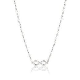 UNIKE JEWELLERY Damen Kette mit Anhänger "MEANINGFUL INFINITE UNENDLICHKEITSSCHLEIFE, UK.CL.1204.0033", Silber 925 (Sterlingsilber), L: 47, silber,