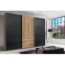 Schwebet&uuml;renschrank wimex, B:300cm H:216cm T:65cm, grau, Schr&auml;nke, "Magic by fresh to go"