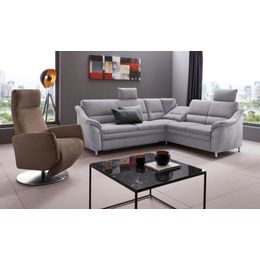 Sit & More TV-Sessel SIT & MORE, B:71cm H:110cm T:82cm, braun, Struktur imprägniert (100% Polyester);Luxus-Microfaser ALTARA NUBUCK (100% Polyester);Struktur