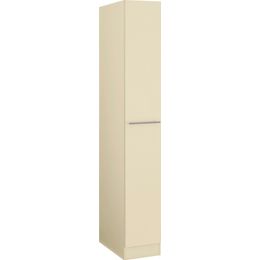 Wiho-Küchen Apothekerschrank WIHO KÜCHEN, B:30cm H:200cm T:57cm, beige, Küche, Schränke, "Unna", Auszug mit 4 Ablagefächern