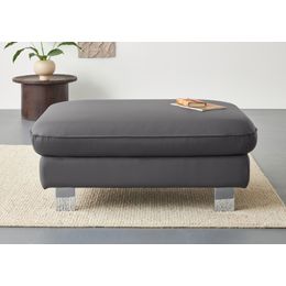 Hocker COTTA, B:101cm H:46cm T:65cm, braun, 64% Polyurethan, 25% Polyester, 11% Baumwolle, Büro, Hocker, "Driver", mit edlen Metallfüßen