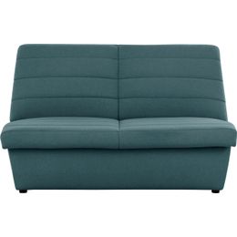 2-Sitzer, B:145cm H:92cm T:103cm, blau, LOOKS by Wolfgang Joop, 100% Polyester, Sofas, "LOOKS VIII", Quersteppung, ohne Armlehnen, in zwei