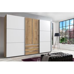Schwebet&uuml;renschrank wimex, B:300cm H:216cm T:65cm, braun, Schr&auml;nke, "Magic by fresh to go"