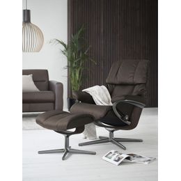 Relaxsessel stressless, B:83cm H:100cm T:76cm, braun, Leder BATICK: BATICK ist ein leicht korrigiertes, durchgef&auml;rbtes und genarbtes M&ouml;belleder, bei