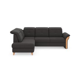 Ecksofa Home Affaire, B:269cm H:92cm T:200cm, grau, Luxus-Microfaser Euphora 100% Polyester, ;Easy Care: 98% Polyester, 2% Polyamid;Luxus-Microfaser