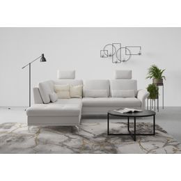Ecksofa Inosign, B:259cm H:89cm T:224cm, silber, 98%Polyester, 2%Polyamid, Wohnzimmer, Sofas, "Palm Beach L-Form", Federkern, mit