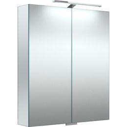 Spiegelschrank Welltime, B:60,8cm H:70cm T:13cm, transparent, FSC-zertifizierter Holzwerkstoff, Badezimmer, Schränke, "G-Line", doppelseitig