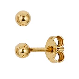 Jobo Damen Paar Ohrstecker "Kugel", 2,8mm, Gelbgold 333, gold, Gelbgold 333, Ohrringe, 333 Gold