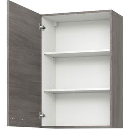 H&auml;ngeschrank KOCHSTATION, B:50cm H:90cm T:35cm, grau, K&uuml;che, Schr&auml;nke, "KS-Trea O50-90", inklusive zwei Einlegeb&ouml;den, Breite 50 cm, H&ouml;he 90 cm