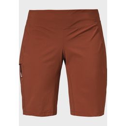 Schöffel SCHÖFFEL Damen Shorts "Shorts Path L", rot, Gr. 42, Oberstoff : 85% Nylon 15% Elasthan, Hosen