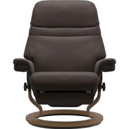 Relaxsessel stressless, B:88cm H:103cm T:78cm, braun, Leder BATICK: BATICK ist ein leicht korrigiertes, durchgefärbtes und genarbtes Möbelleder, bei
