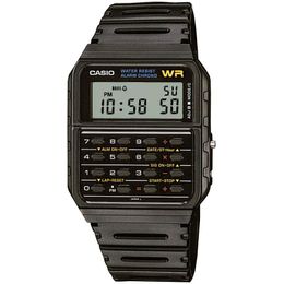 CASIO VINTAGE Damen Chronograph, schwarz, Armbanduhren, Quarzuhr, Armbanduhr, Damen, Herren, retro, Taschenrechner, digital