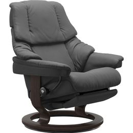 Relaxsessel stressless, B:88cm H:98cm T:77cm, grau, Leder BATICK: BATICK ist ein leicht korrigiertes, durchgefärbtes und genarbtes Möbelleder, bei