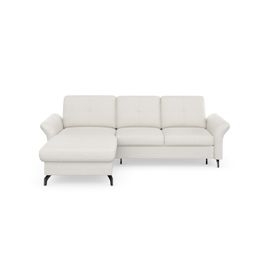 Ecksofa Places of Style, B:258cm H:91cm T:165cm, grau, 92% Polyester 8% Polyamid, Wohnzimmer, Sofas, "Calando L-Form", wahlweise mit Bettfunktion,