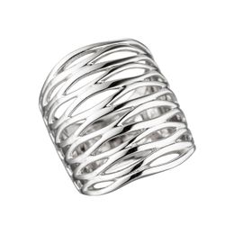 Jobo Damen Silberring, 56, Silber 925 (Sterlingsilber), silber, Silber 925 (Sterlingsilber), Fingerringe, breit 925 Silber