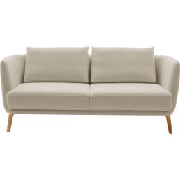 Schöner Wohnen Kollektion 2,5-Sitzer, B:190cm H:71cm T:91cm, beige, SCHÖNER WOHNEN-KOLLEKTION, 96% Polyester, 4% Polyacryl, Sofas, "Pearl - 5 Jahre Hersteller-Garantie, auch