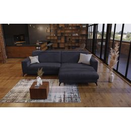 Sit & More Ecksofa SIT & MORE, B:290cm H:88cm T:178cm, blau, 95%Polyester 5%Polyamid, Wohnzimmer, Sofas, "Bolero L-Form"