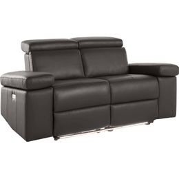 2-Sitzer Home Affaire, B:172cm H:98cm T:99cm, braun, Kunstleder, Sofas, "Kilado", mit Relaxfunktion, verstellbarer Armlehne, Kopfteilverstellung