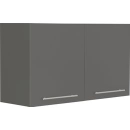 Wiho-K&uuml;chen H&auml;ngeschrank WIHO K&Uuml;CHEN, B:100cm H:56,5cm T:35cm, grau, K&uuml;che, Schr&auml;nke, "Unna", 100 cm breit
