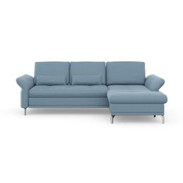 Ecksofa Inosign, B:269cm H:89cm T:175cm, blau, 98%Polyester, 2%Polyamid, Wohnzimmer, Sofas, "Palm Beach L-Form", Federkern, mit