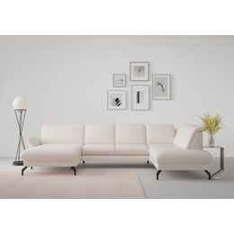 Sit & More Wohnlandschaft SIT & MORE, B:338cm H:84cm T:207cm, beige, Sofas, "Fashion U-Form", wahlweise mit Kopfteilverstellung, Vorziehsitz, motorisch,
