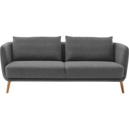Schöner Wohnen Kollektion 3-Sitzer, B:210cm H:71cm T:91cm, grau, SCHÖNER WOHNEN-KOLLEKTION, 16% Baumwolle, 79% Polyester, 5% Polyacryl, Sofas, "Pearl - 5 Jahre