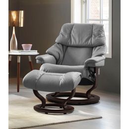 Relaxsessel stressless, B:88cm H:98cm T:78cm, grau, Leder BATICK: BATICK ist ein leicht korrigiertes, durchgefärbtes und genarbtes Möbelleder, bei