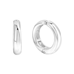 Firetti Damen Paar Ohrklemmen "Schmuck Geschenk Silber 925 Ohrschmuck ohne Ohrlöcher", 14mm, Silber 925 (Sterlingsilber), silber, Silber 925