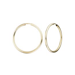 Jobo Damen Paar Creolen, 28,6mm, Gelbgold 333, gold, Gelbgold 333, Ohrringe, 333 Gold 28 mm