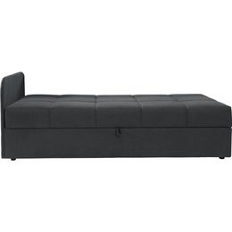 Schlafsofa Alina, B:205cm H:73cm T:91cm, grau, Chenille EQE (100% Polyester), Kinderzimmer, Sofas, "Marla", inkl. Stauraum, Armlehne wahlweise links