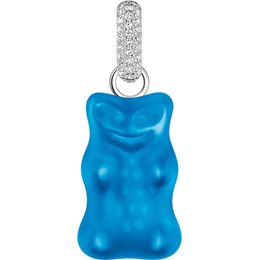 Thomas Sabo Damen Kettenanhänger "Thomas Sabo x HARIBO Schmuck: Großer Anhänger Goldbär", Silber 925 (Sterlingsilber), 4,05 g, blau, Silber 925