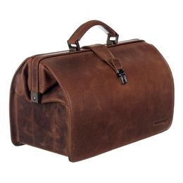 Herren Weekender "Montana", GreenLand Nature, braun, B&uuml;ffelleder, used, vintage, Taschen, mit ger&auml;umigem Hauptfach