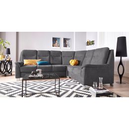 Sit & More Ecksofa SIT & MORE, B:265cm H:104cm T:215cm, grau, Kunstleder SOFTLUX;Luxus-Microfaser (90% Polyester, 10% Polyamid);Flachgewebe (100% Polyester),