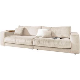 Big-Sofa 3C CANDY, B:290cm H:86cm T:127cm, beige, 100% Polyester, Sofas, "Enisa II", incl. 1 Flatterkissen, Wahlweise mit Flecken-Schutz-Bezug Easy
