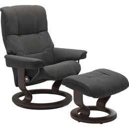 Relaxsessel stressless, B:75cm H:99cm T:73cm, grau, Leder BATICK: BATICK ist ein leicht korrigiertes, durchgefärbtes und genarbtes Möbelleder, bei