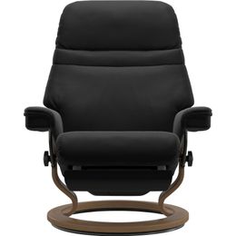 Relaxsessel stressless, B:88cm H:103cm T:78cm, schwarz, Leder BATICK: BATICK ist ein leicht korrigiertes, durchgefärbtes und genarbtes Möbelleder,