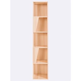 Regal HEINE HOME, B:32cm H:159cm T:32cm, braun, Holz, Spanplatte, K&uuml;che, Regale