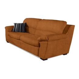 2,5-Sitzer COTTA, B:183cm H:87cm T:89cm, braun, Luxus-Microfaser aus 100% Polyester;NaturLEDER (echtes Rindsleder), Sofas, "Dani"