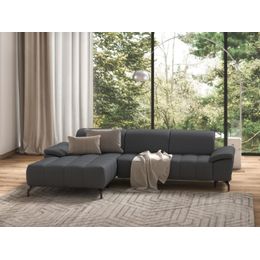 Sit & More Ecksofa SIT & MORE, B:290cm H:79cm T:185cm, blau, Wohnzimmer, Sofas, "Cool L-Form", wahlweise mit Kopfteilverstellung und Vorziehsitz, motorisch