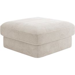 Polsterhocker RAUM.ID, B:97cm H:46cm T:97cm, beige, 100% Polyester, Hocker, "Innovid"